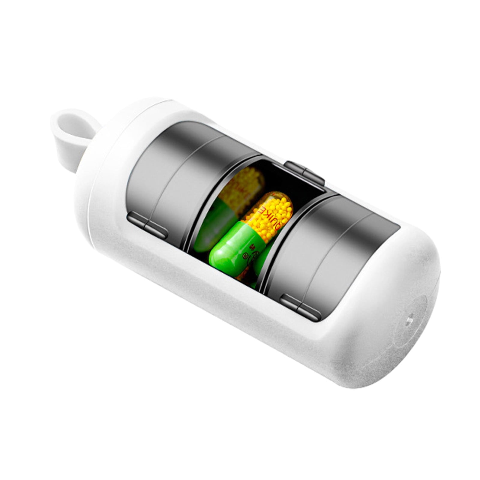 Vikakiooze Storage Box Portable Box 3 Compartments Drug Storage Box ...