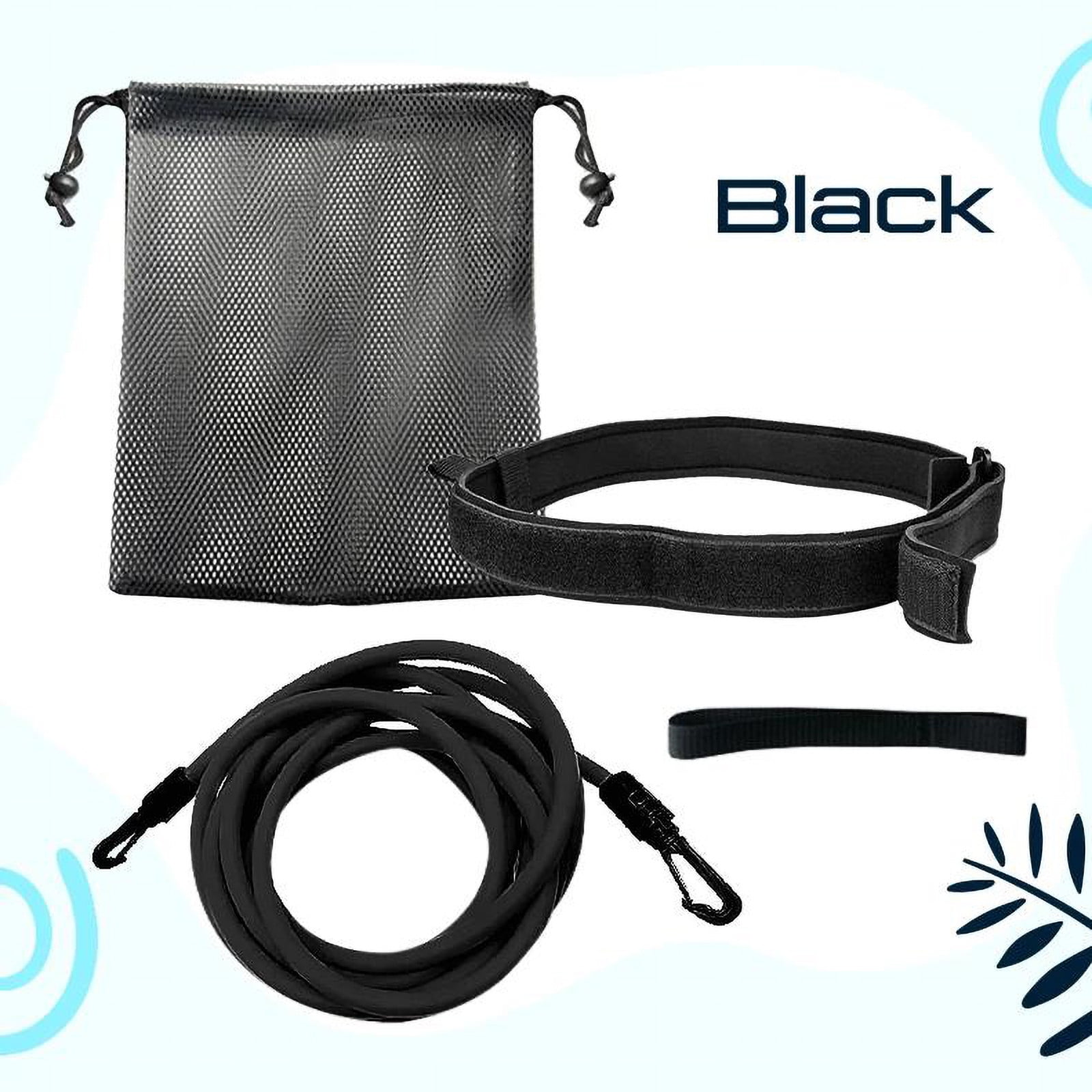 Vikakiooze Swimming Training Belt Swimming Bungee Rope Resistance Band ...