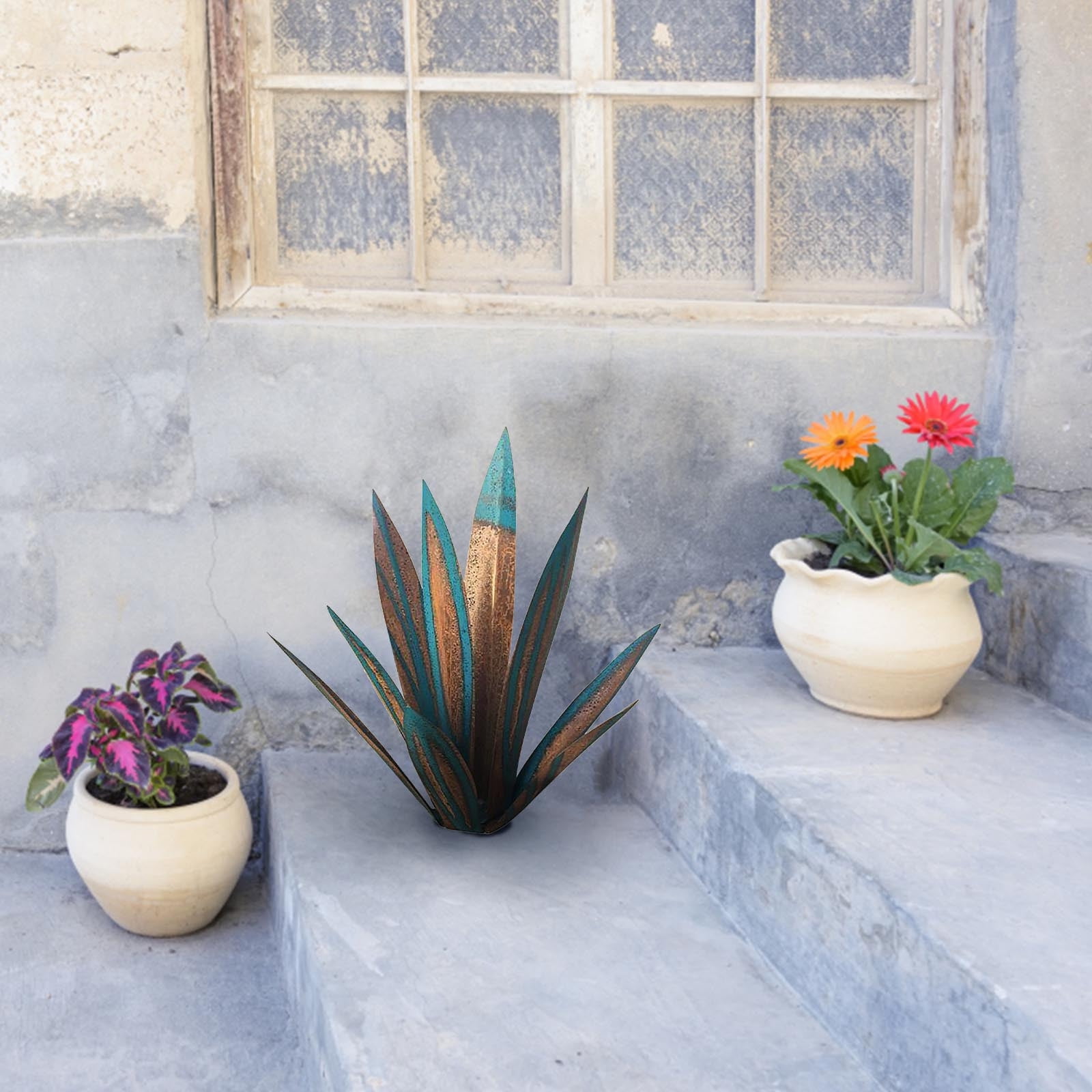 Vikakiooze Tequila Decor,Tequila Iron Art Plant, 21.7In Tequila Rustic ...