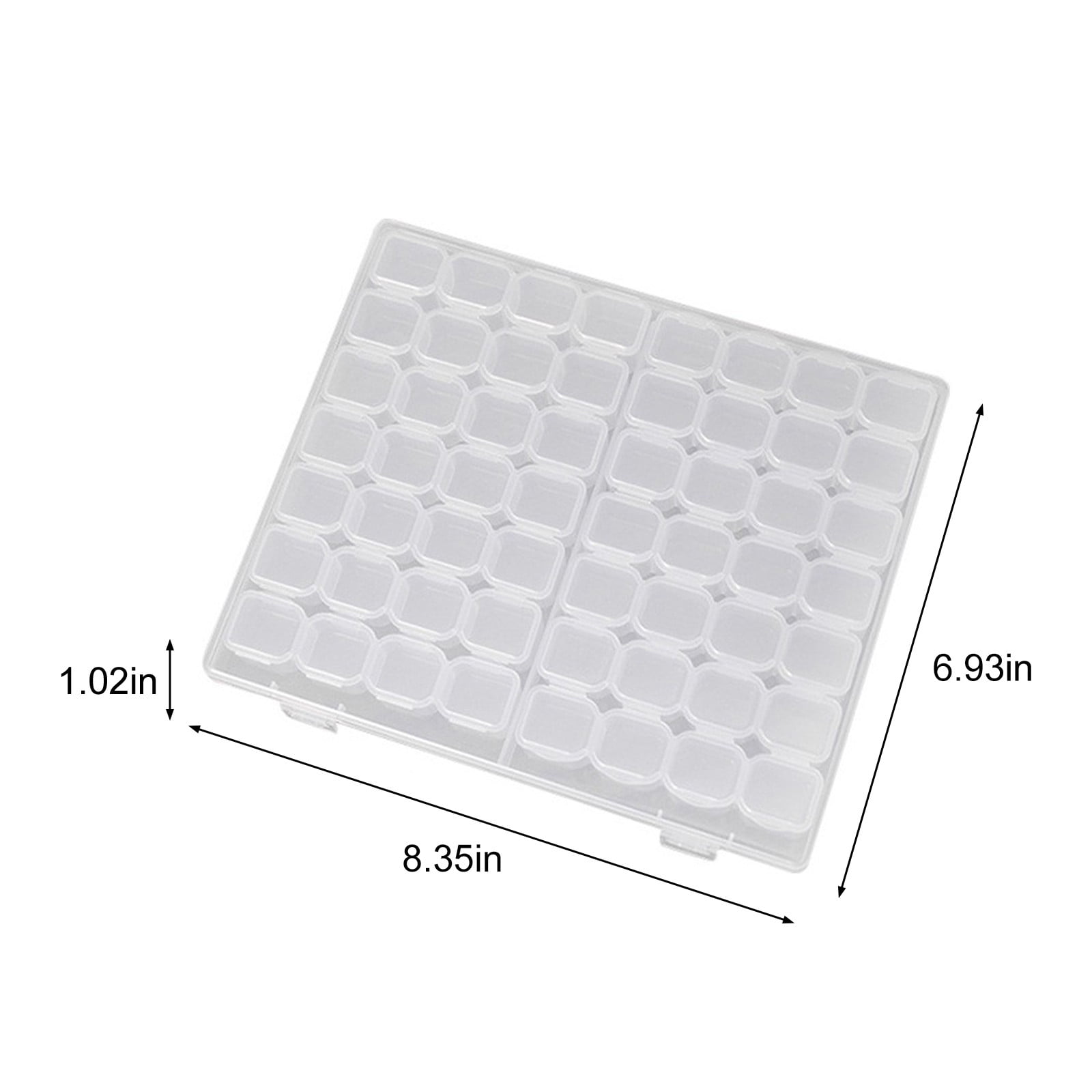 Vikakiooze Transparent Partition Assembly Jewelry Storage Box Earring ...