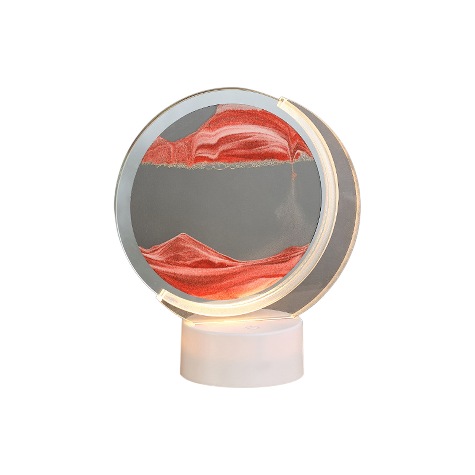 Vikakiooze USB Streaming Sand Painting Night Light, 3D Three-Dimensional Moon Painting ...