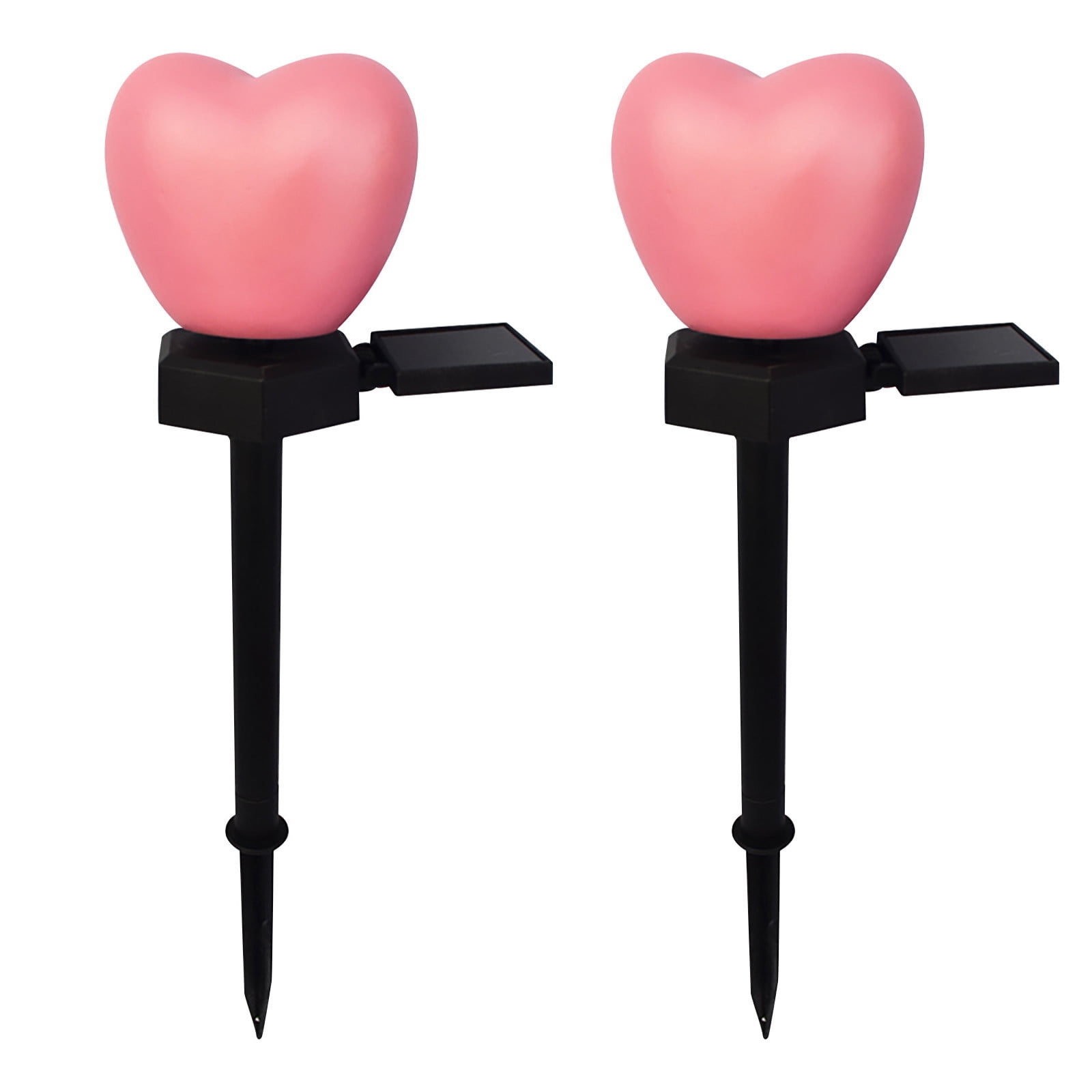 Vikakiooze Valentine's Day Heart Lights Outdoor Decorations,Solar Heart ...