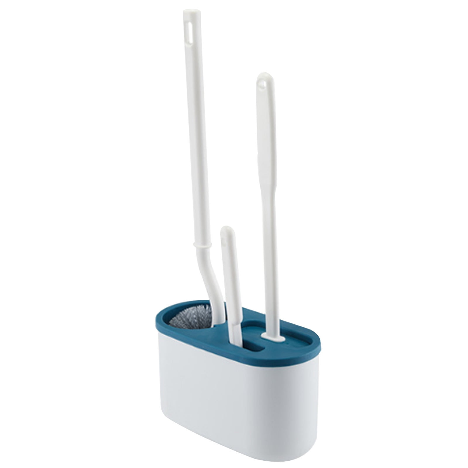 Vikakiooze Wall-Mounted And Floor-to-Ceiling Dual-Purpose Toilet Brush Set, Space Saving And 360 ...