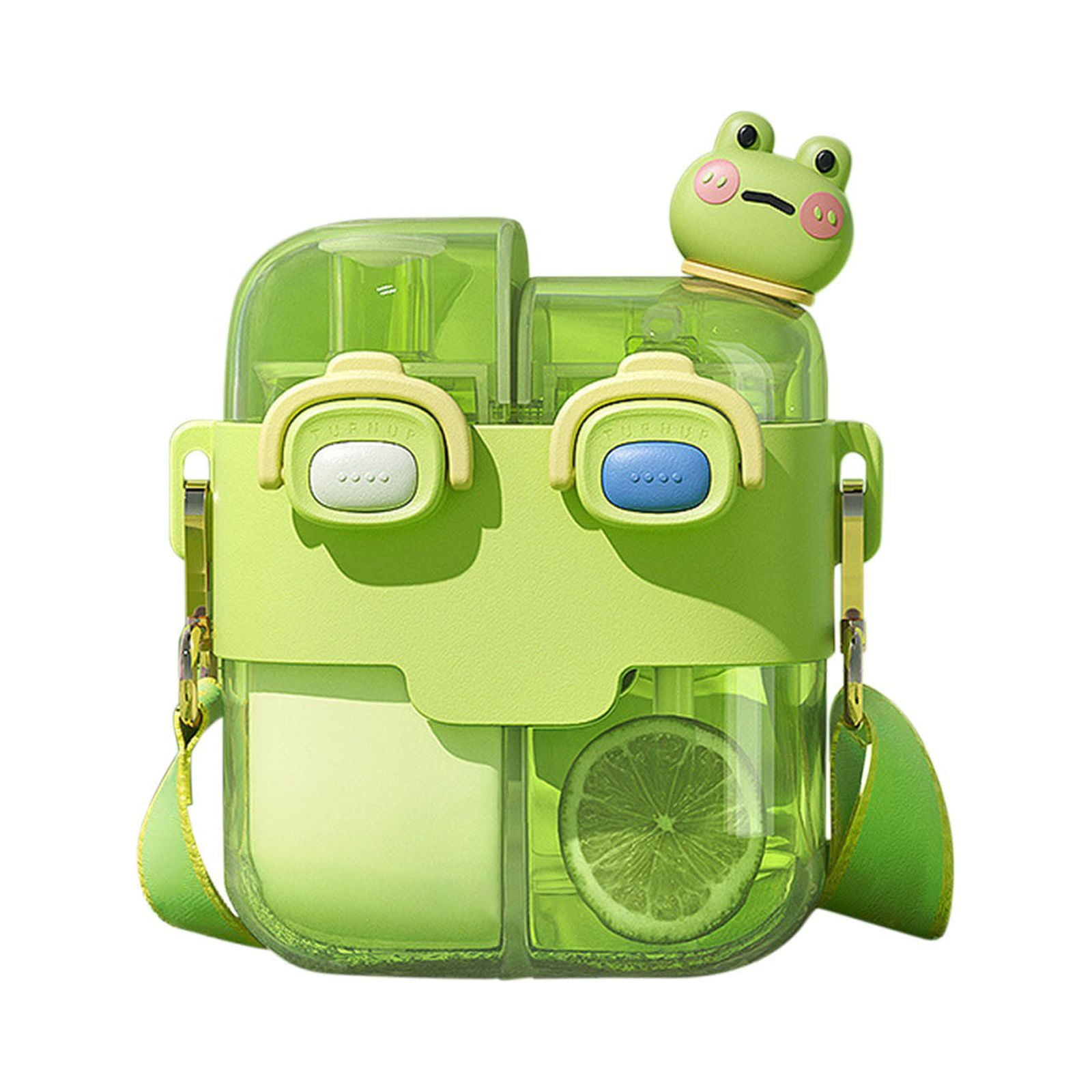 Vikakiooze Water Bottle for Kids with Two Straws Dual Use Large ...