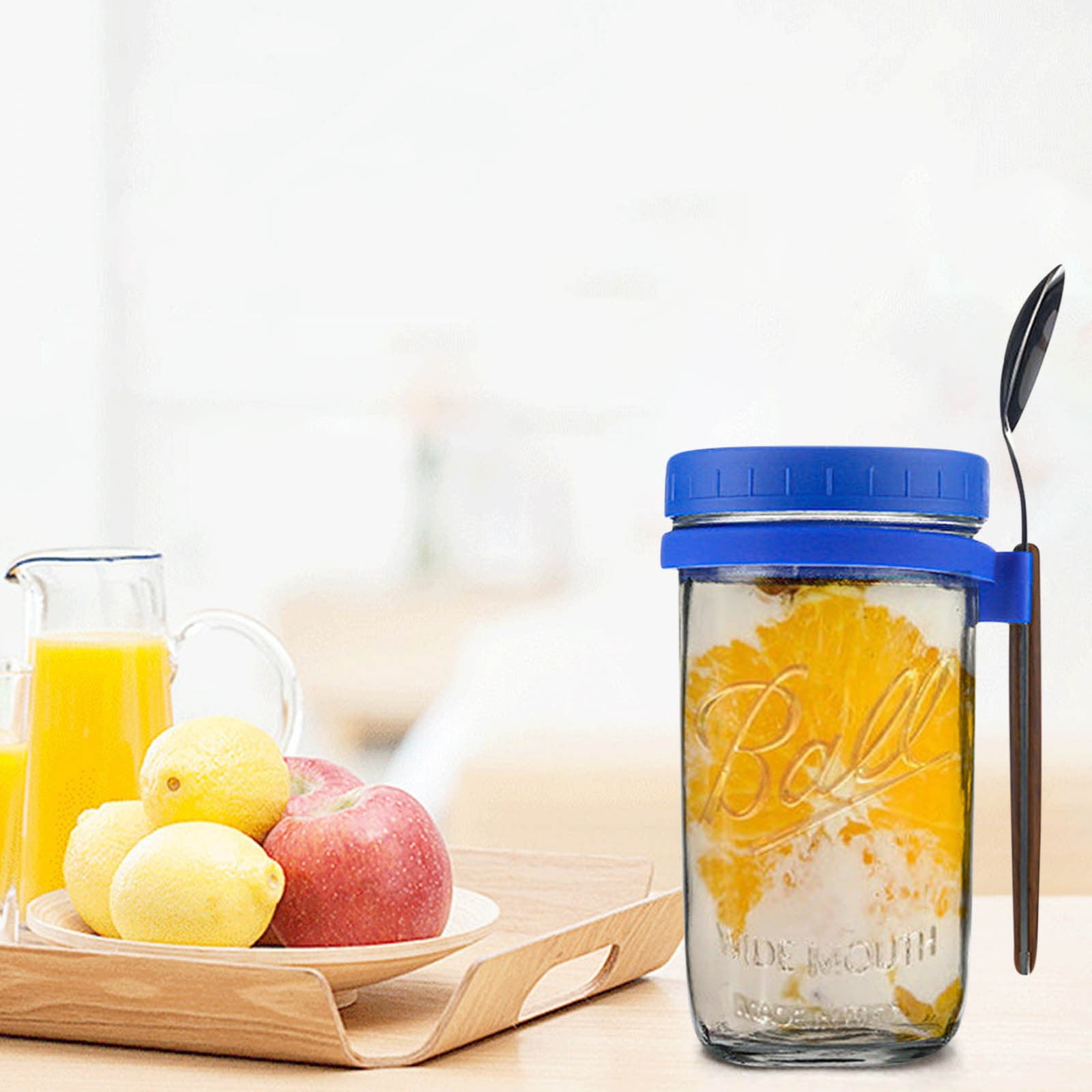 Vikakiooze Water Bottles Overnight Oats Container With Lid And Spoon ...