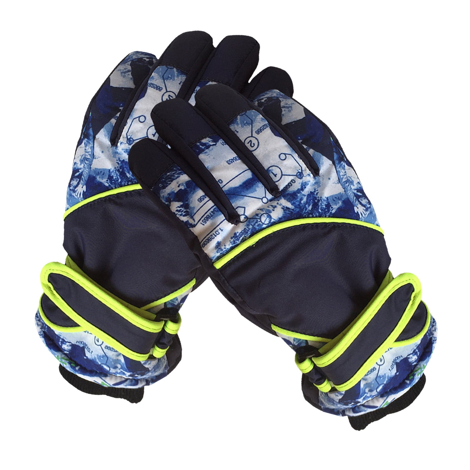 Vikakiooze Winter Snow Gloves Men Ski Gloves, Waterproof Snow Gloves ...