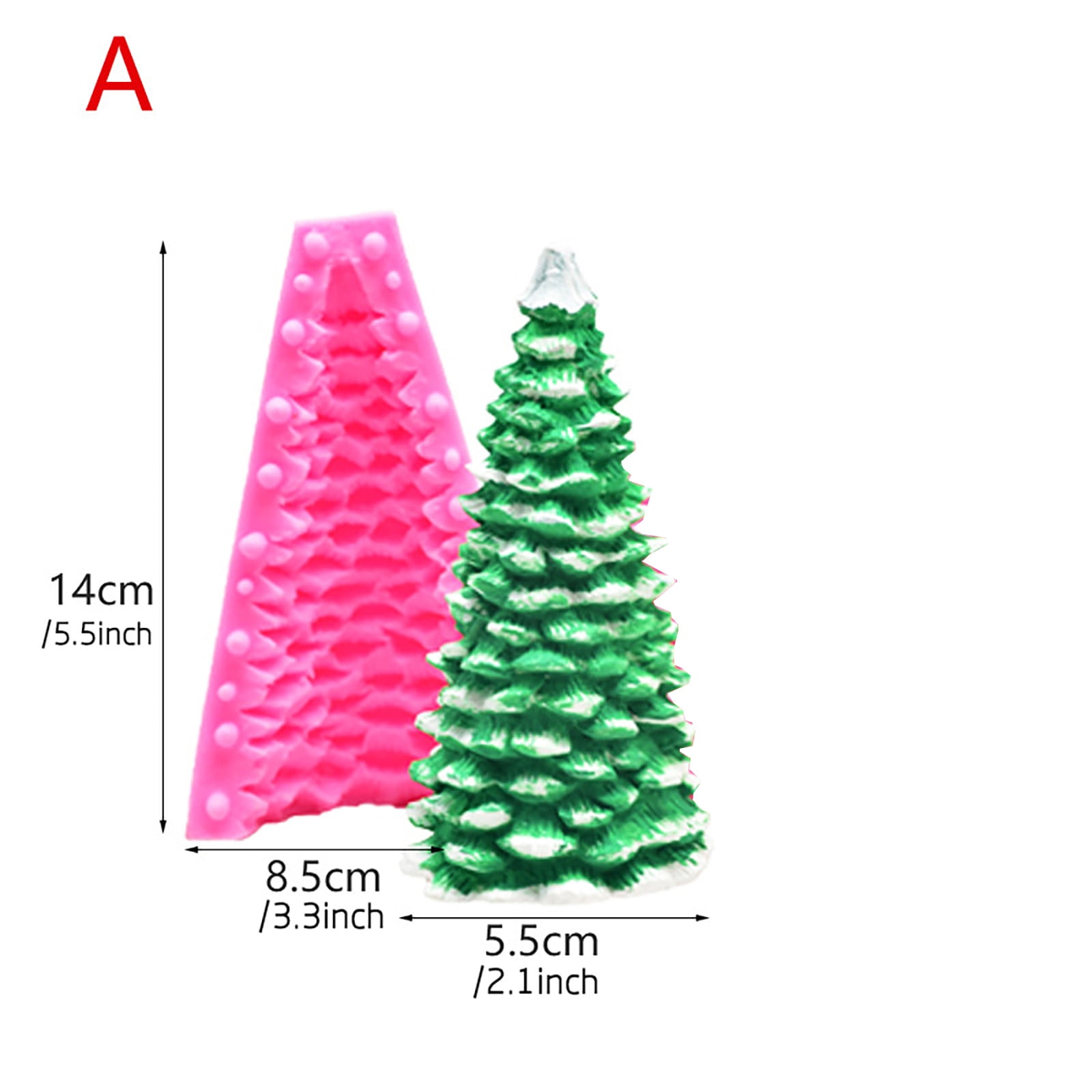 Vikakiooze Sizzling savings 3D Christmas Tree Silicone Candle Mold for ...