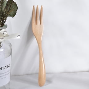 Vikakiooze under10, 2PC Western Tableware Wood Fork Spoon Dessert Fruit ...