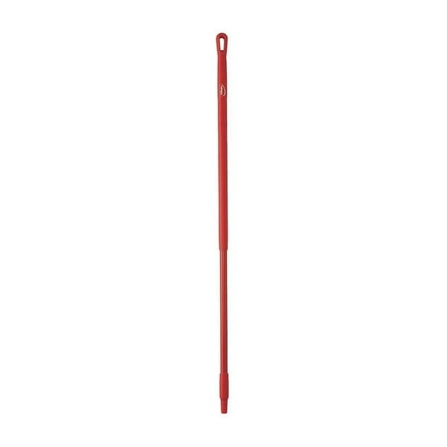 Vikan 51" Color Coded Handle, 1 1/4 in Dia, Red, Fiberglass 29364 ...