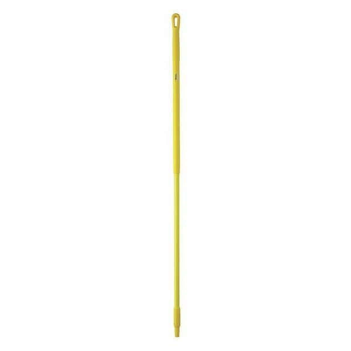 Vikan 59" Color Coded Handle, 1 1/4 in Dia, Yellow, Fiberglass 29386 ...