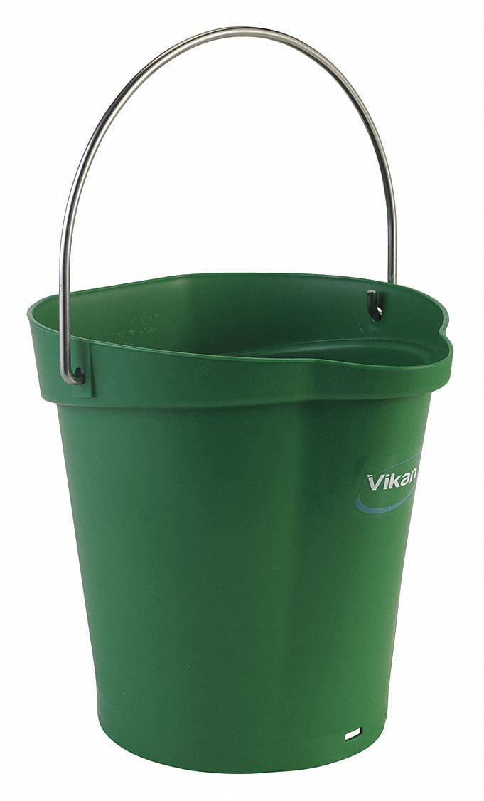 Vikan Hygienic Bucket,1 1/2 gal,Green 56882 - Walmart.com