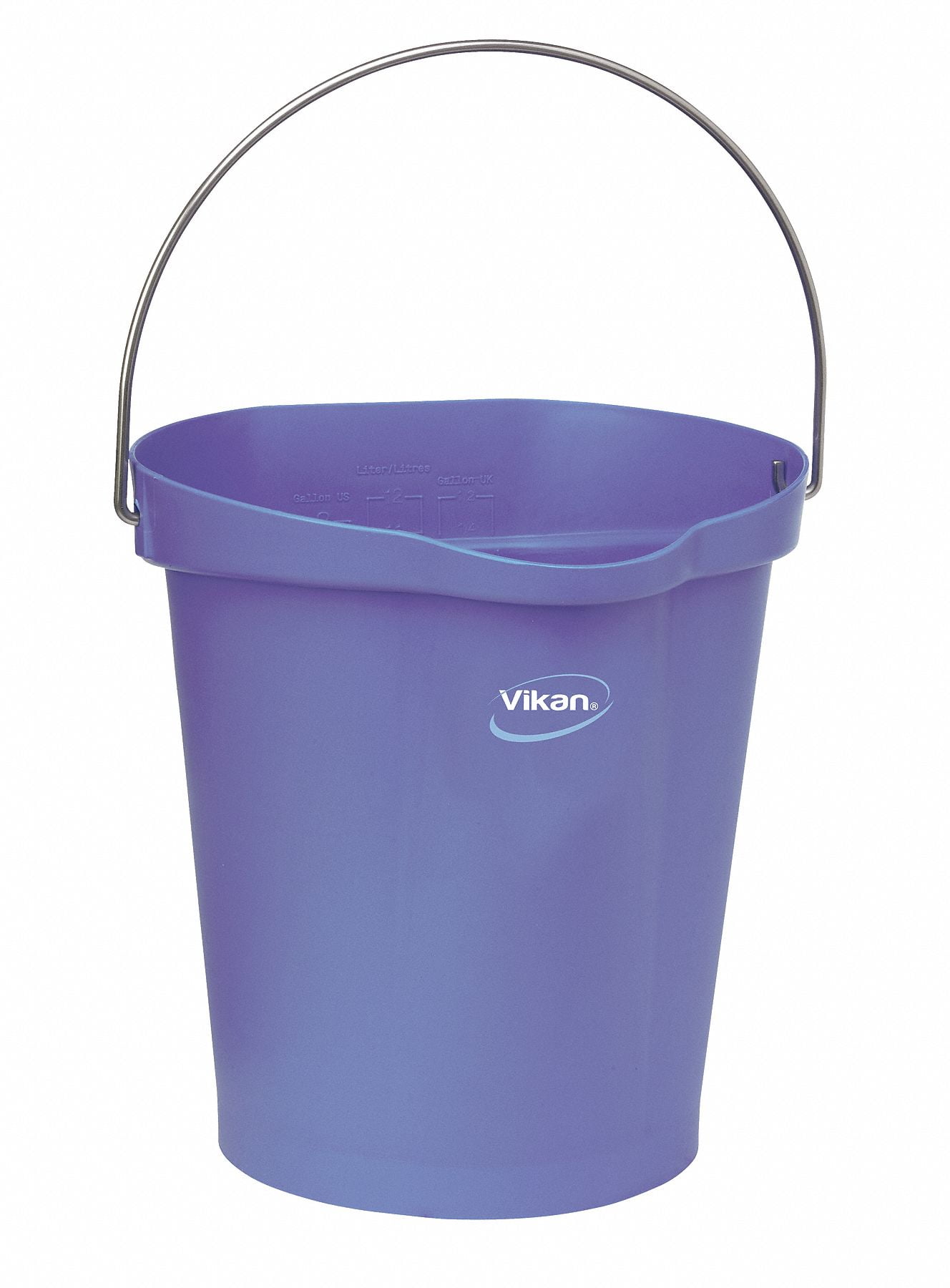 Vikan Hygienic Bucket,3 1/4 gal,Purple 56868 - Walmart.com