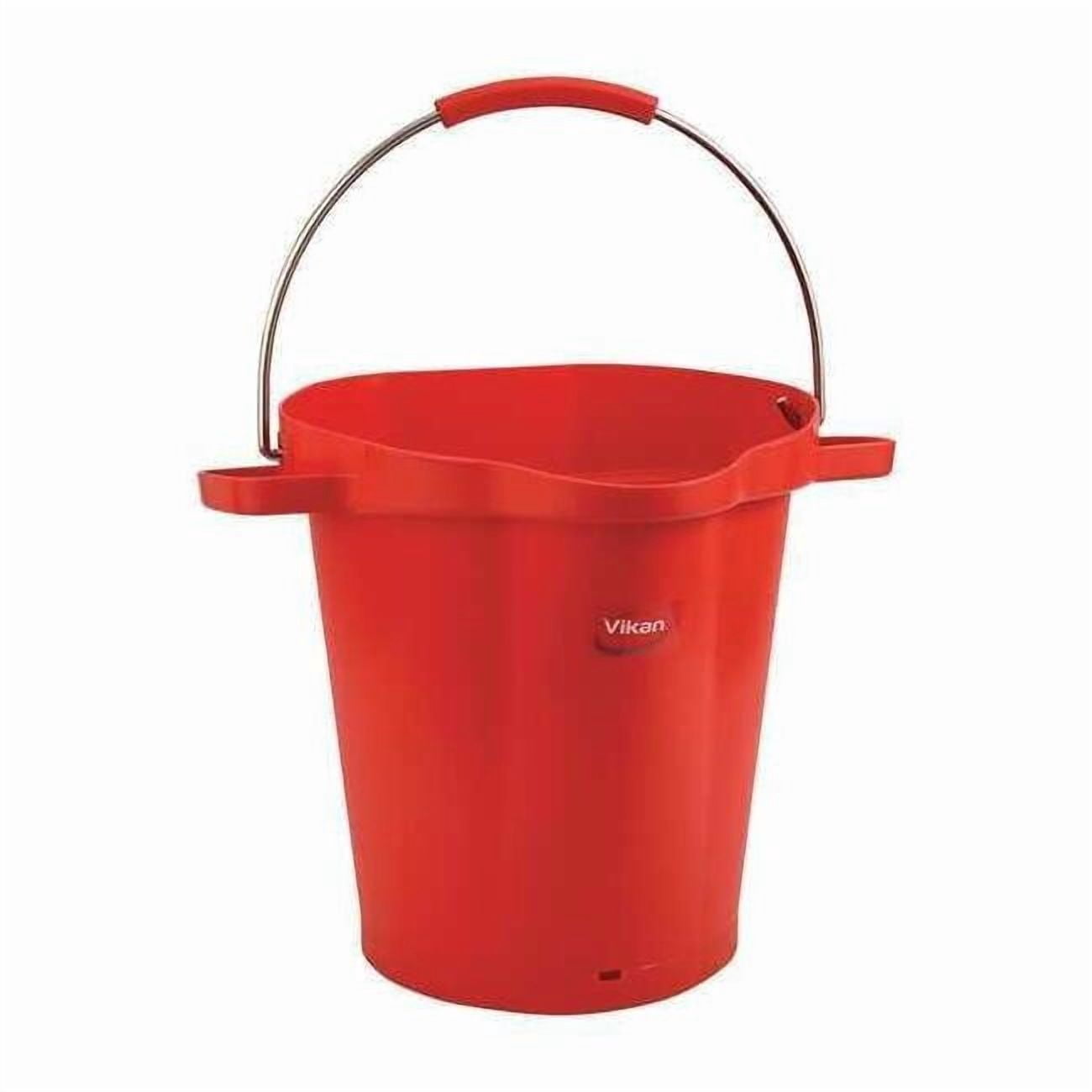 Vikan Hygienic Bucket,5 1/4 gal,Red 56924 - Walmart.com