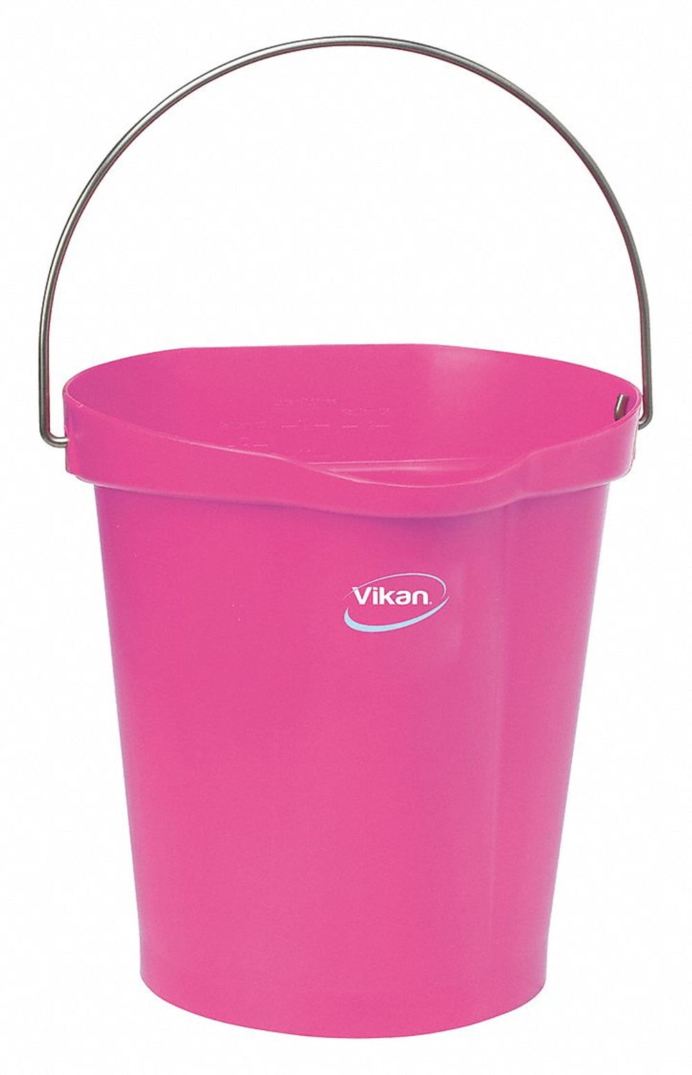 Vikan Hygienic Pail,3 gal.,Pink 56861 56861 ZO-G6059627 - Walmart.com