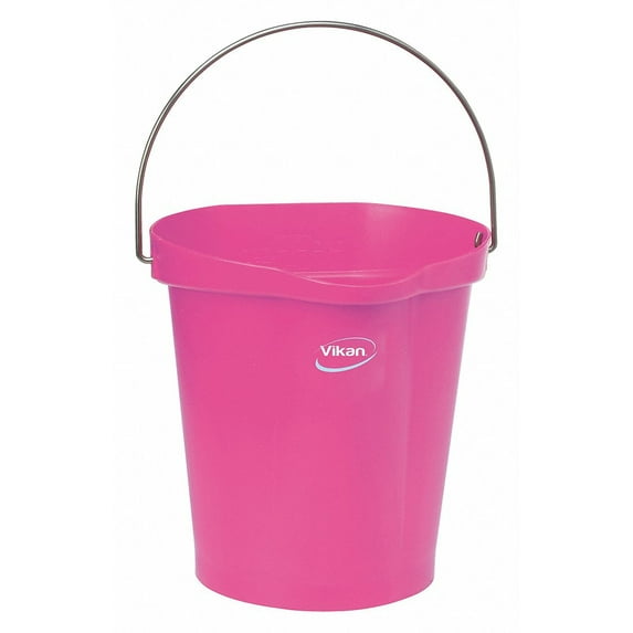 Vikan Hygienic Pail,3 gal.,Pink 56861 56861 ZO-G6059627 - Walmart.com
