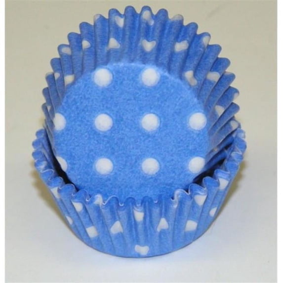 Viking -275 POLKA DOT LIGHT BLUE 0.75 x 1.38 in. Greaseproof Baking Cup ...