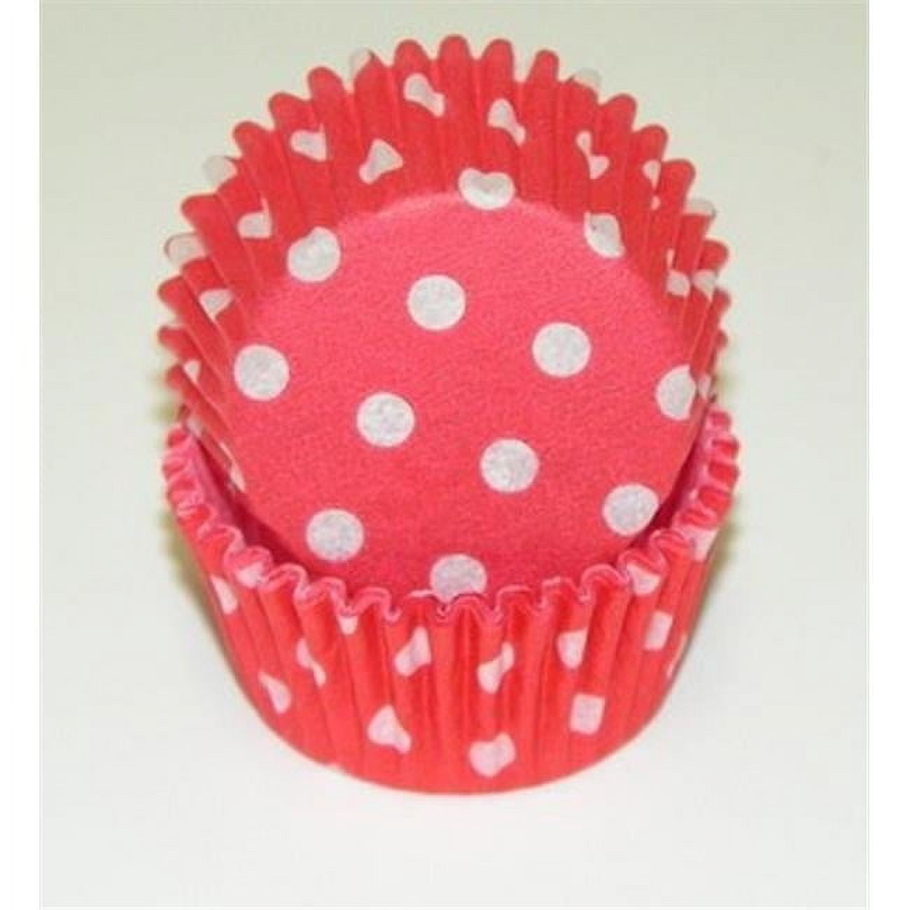 Viking -275 POLKA DOT RED 0.75 x 1.38 in. Greaseproof Baking Cup with ...
