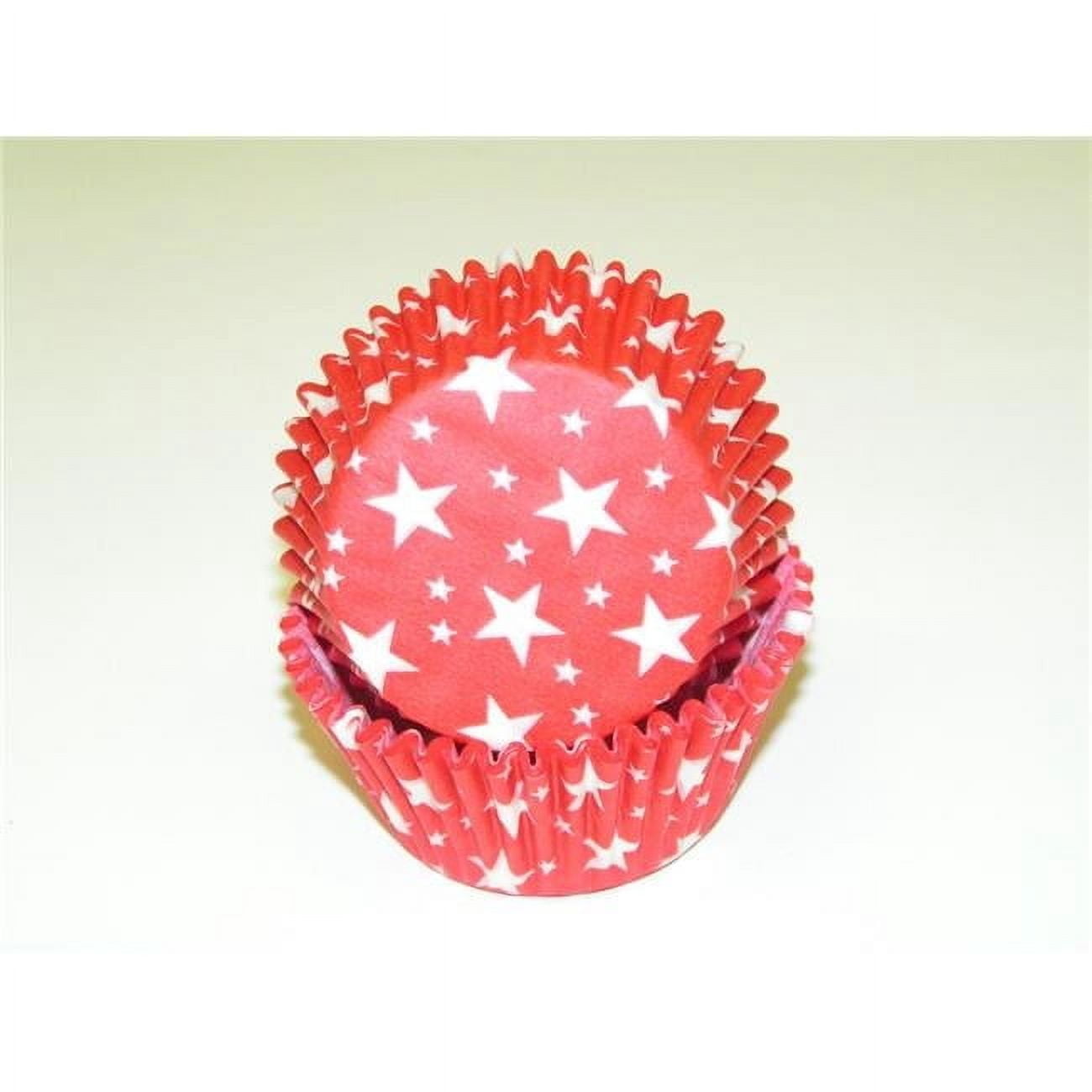 Viking -450C STAR RED 1.25 x 2 in. Greaseproof Baking Cup with Star ...