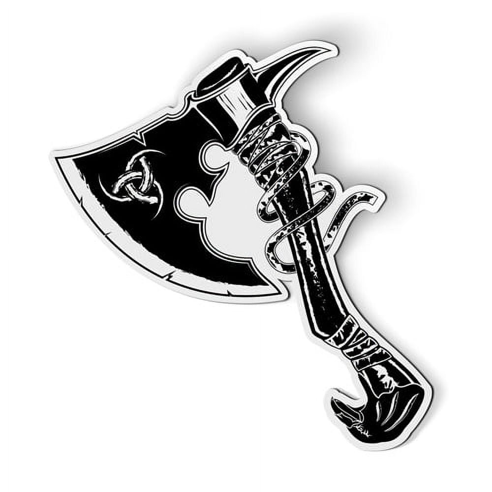 Viking Axe Norse Weapon - 5" Magnet for Car Locker Refrigerator ...
