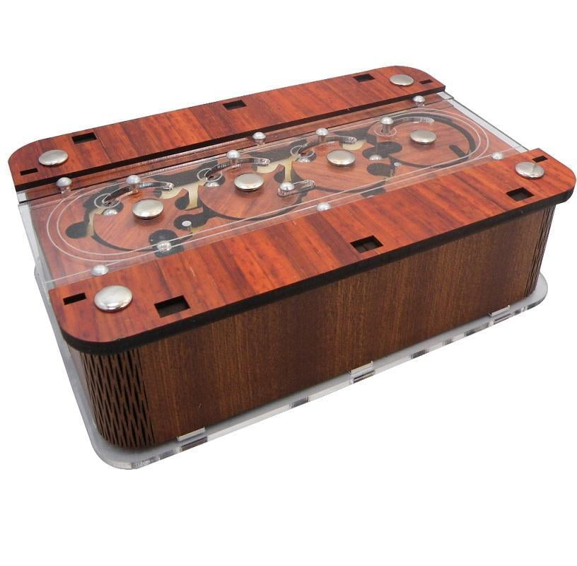 Viking Box - Hidden Compartment Maze Puzzle with Metal Storage, Ideal ...
