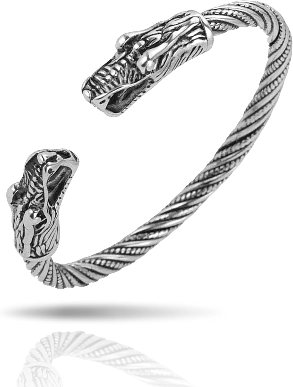 Viking Bracelet For Men Double Dragon Snake Norse Viking Arm Rings ...