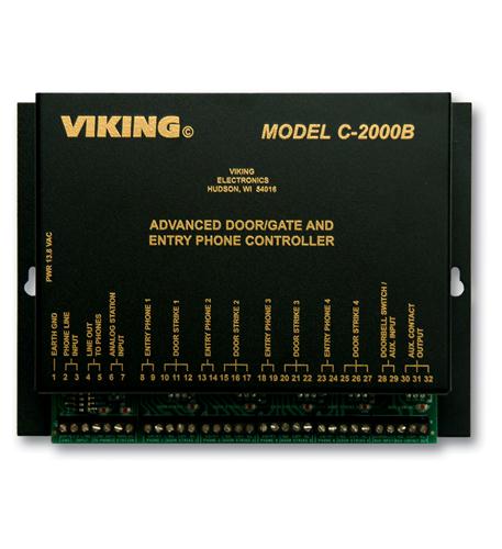 Viking C-2000B Door Entry Controller Paging and Intercom Equipment - Walmart.com