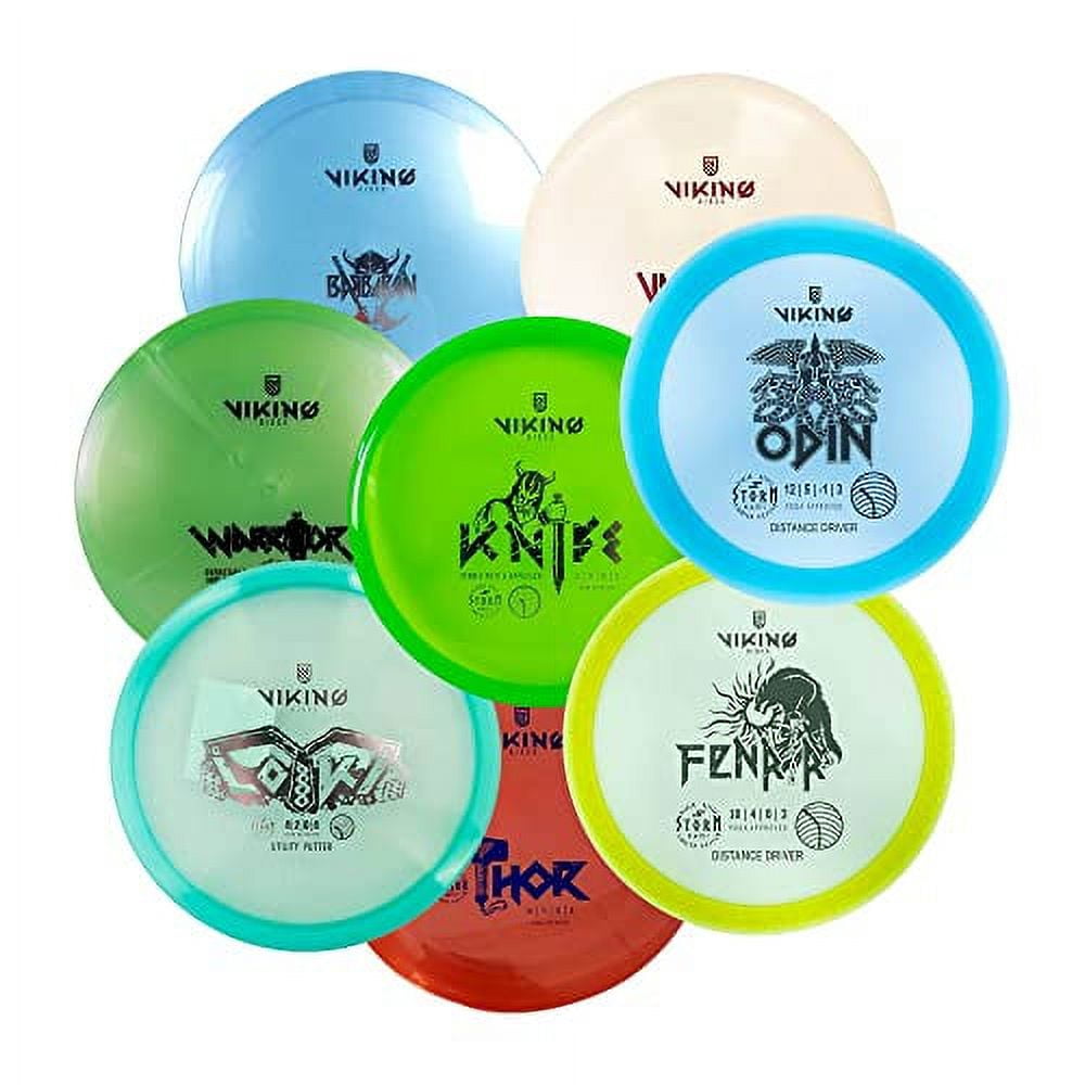 Viking Discs Tournament 8-Disc Disc Golf Set - Durable Armor & Storm ...