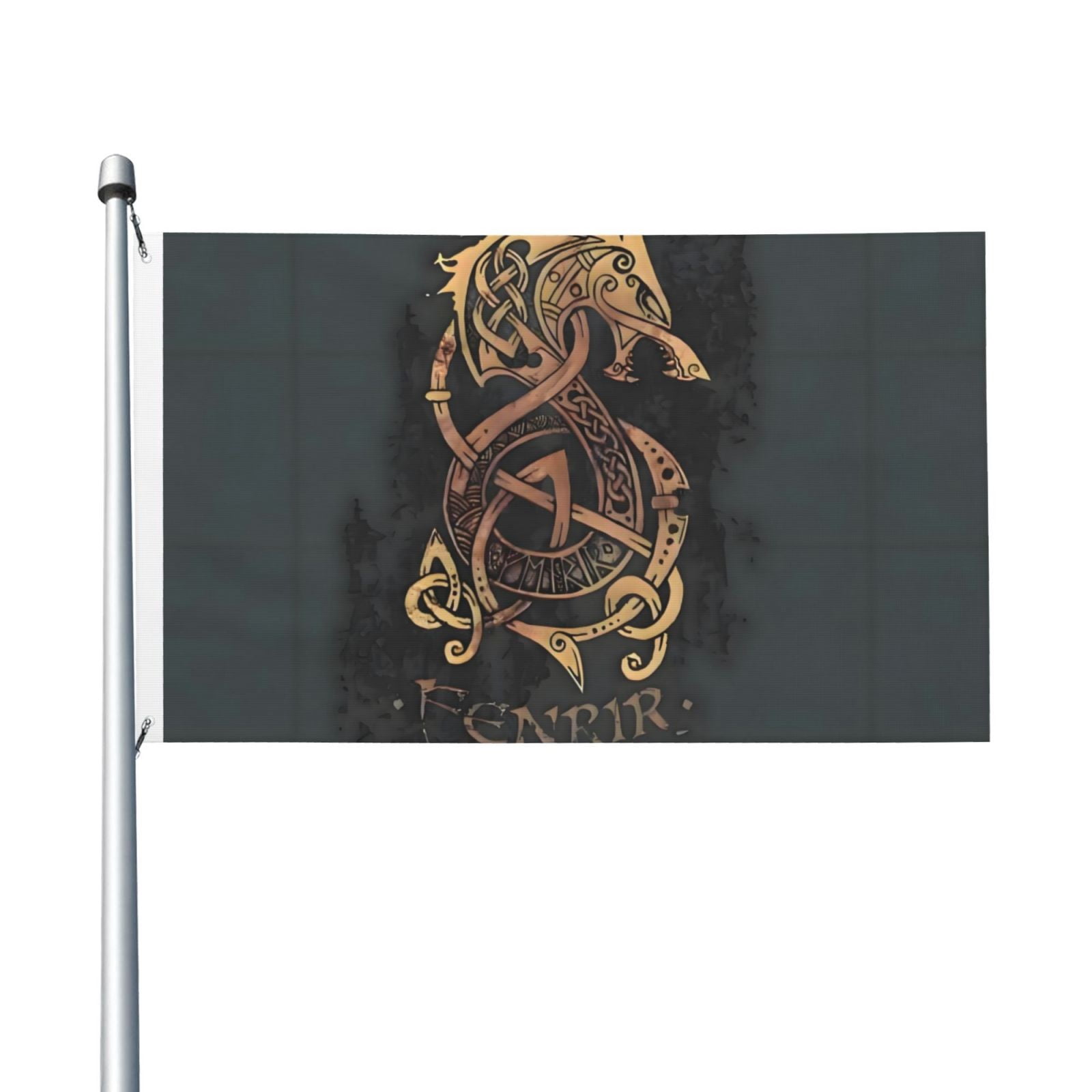 Viking Dragon Flag Nordic Viking Mythology Decoration Double Sided ...
