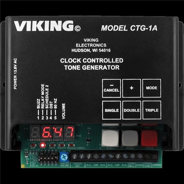 Viking Electronics CTG-1A Add Time Controlled Alert Tones & Emergency ...