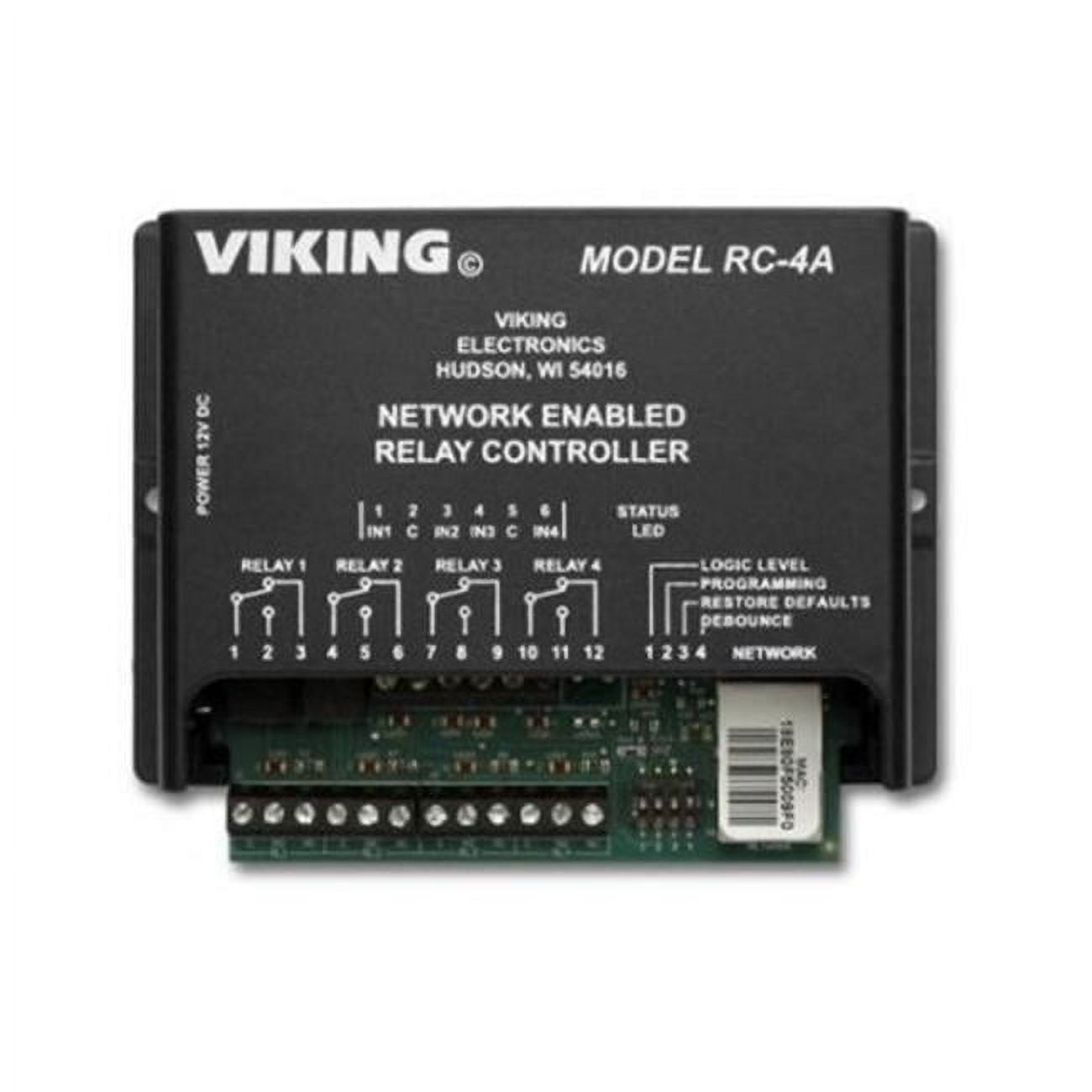 Viking Electronics RC-4A Network Enabled 4 Relay Controller - Walmart.com