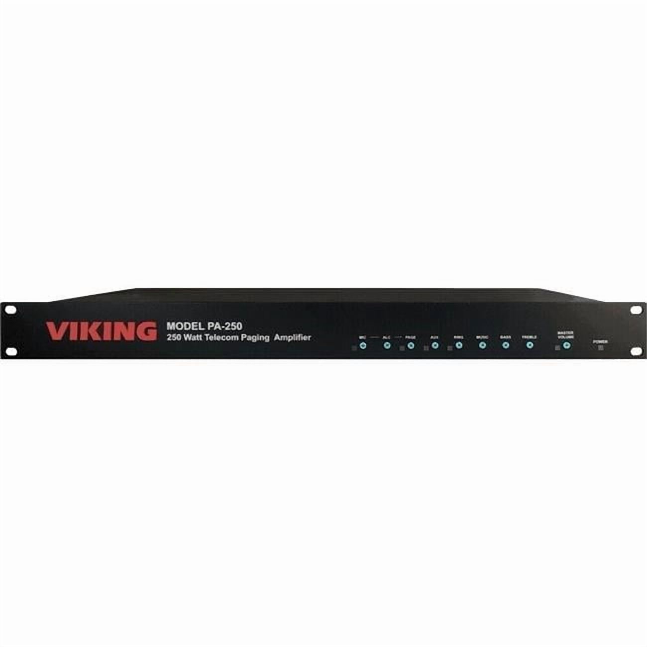 Viking Electronics VK-PA-250 250W & 70V Telecom Paging Amplifier ...