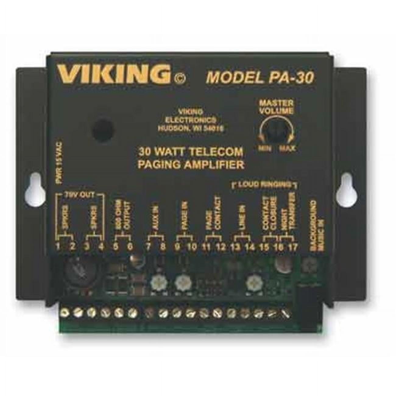 Viking Electronics Viking 30 Watt Telecom Paging Amp - Walmart Business ...