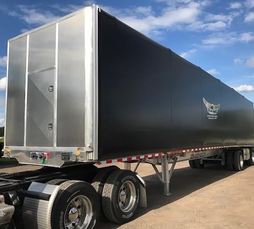 Viking Flatbed Rolling Tarp System with Manual Locking System, 53 ...