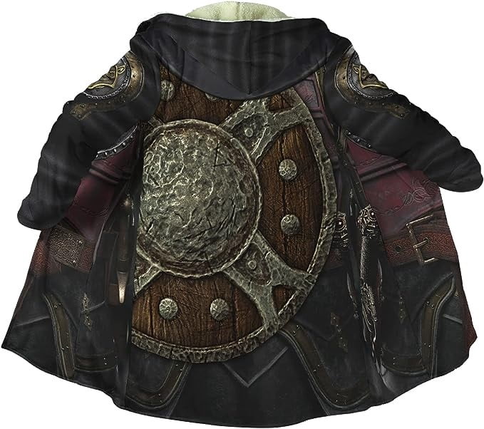 Viking Hooded Cape Unisex 3D Printing Fenrir Wolf Warrior Armor Armor ...