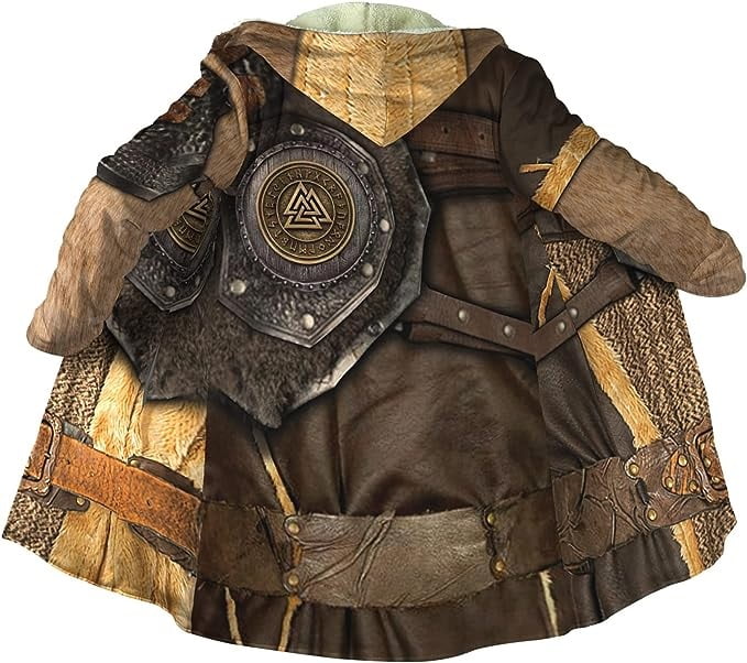 Viking Hooded Cloak Unisex 3d Printing Vegvisir Celtic Knot Warrior ...