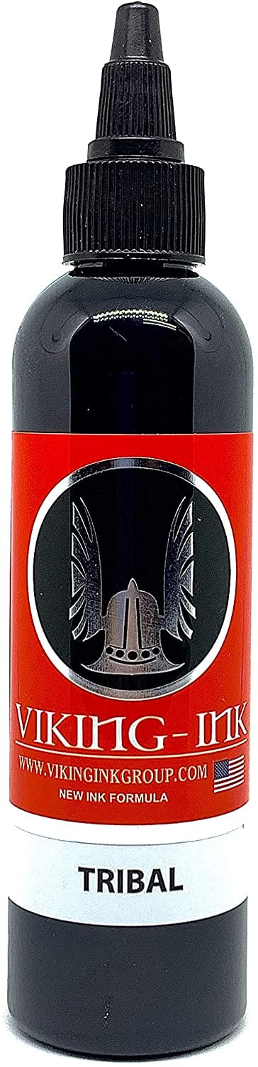Viking Ink Professional Tattoo Inks Color Black Tribal 4oz (120ml ...