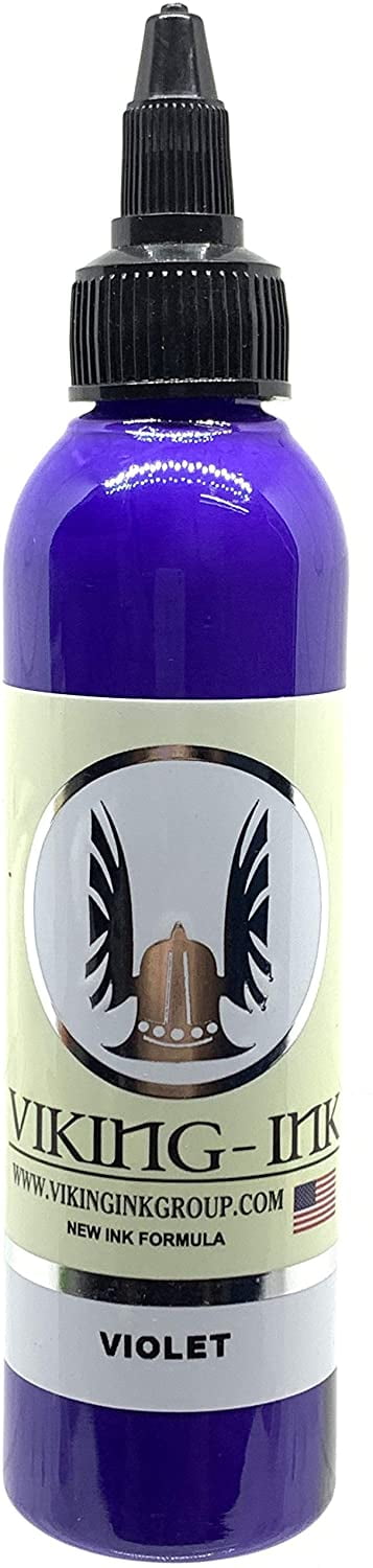 Viking Ink Professional Tattoo Inks Color VIOLET 4oz (120ml) - Walmart.com
