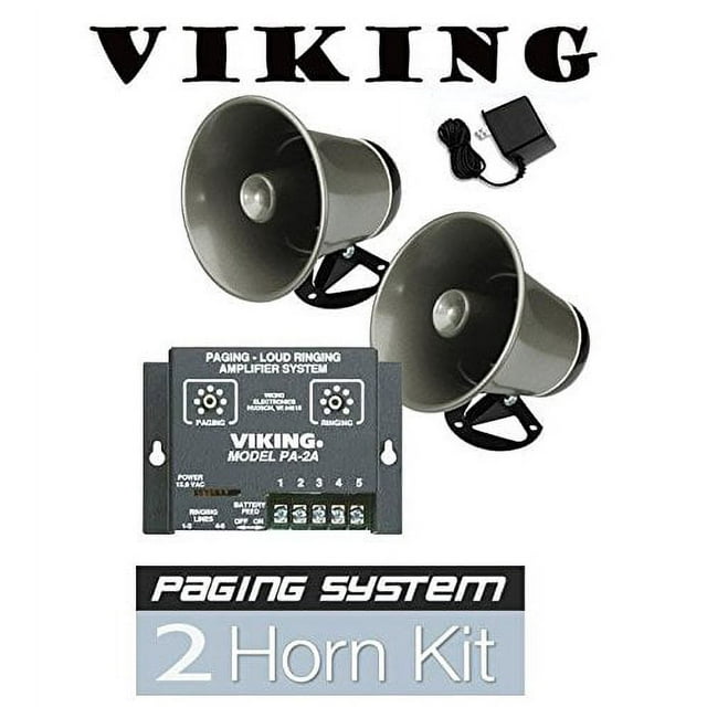 Viking Intercom Paging System, Outdoor, Black, 2 Pack - Walmart.com
