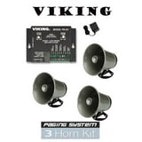 Viking Intercom Paging System with Amplifierand 3 Powered Speaker PA ...