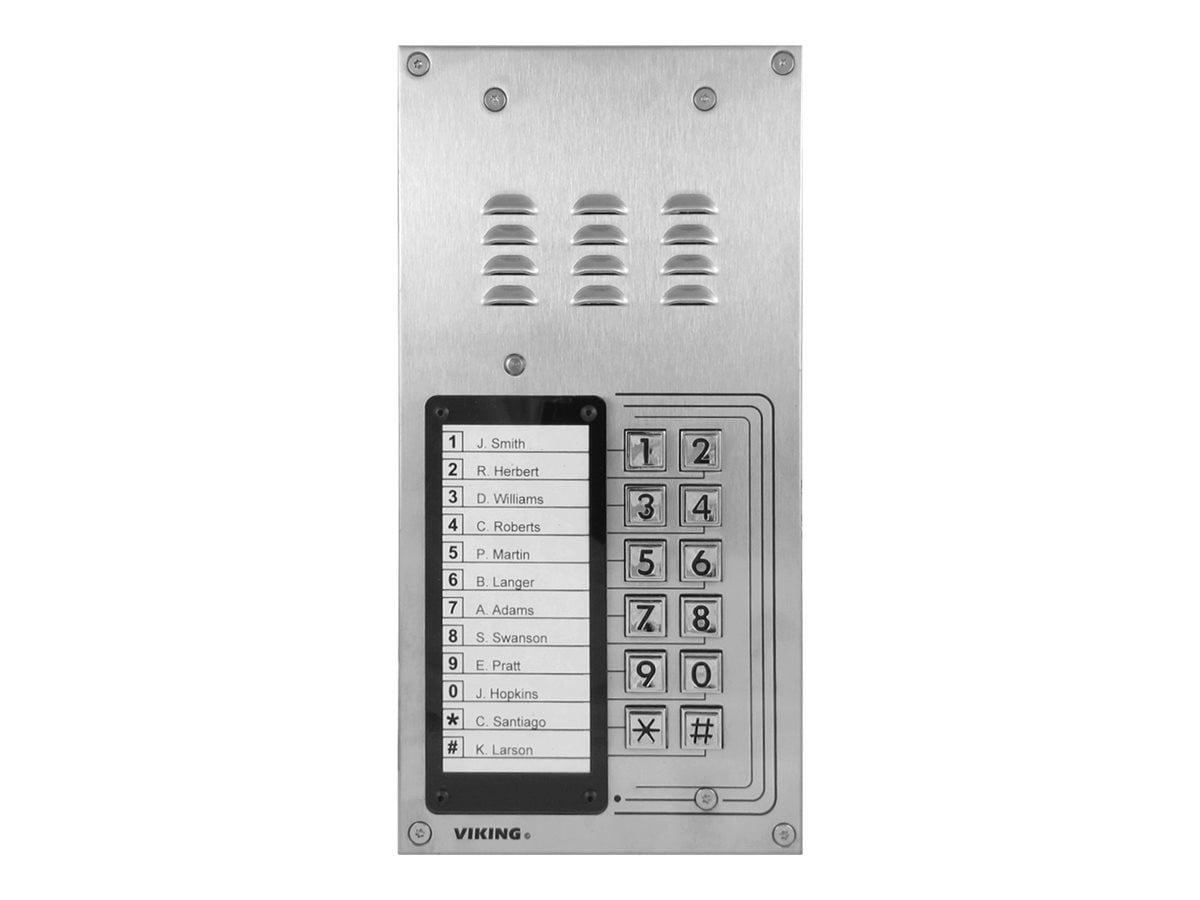 Viking K-1200-IP - IP intercom station - wired - 10/100 Ethernet ...
