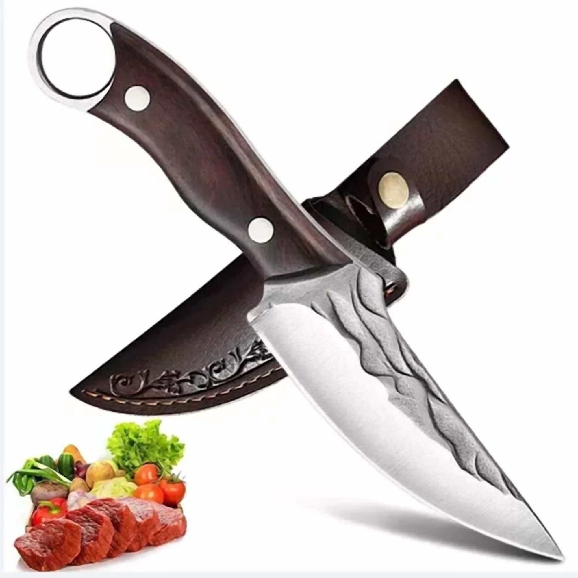 Viking Knife Chef Knife Japan Kitchen Meat Cleaver Butcher Boning Knife ...