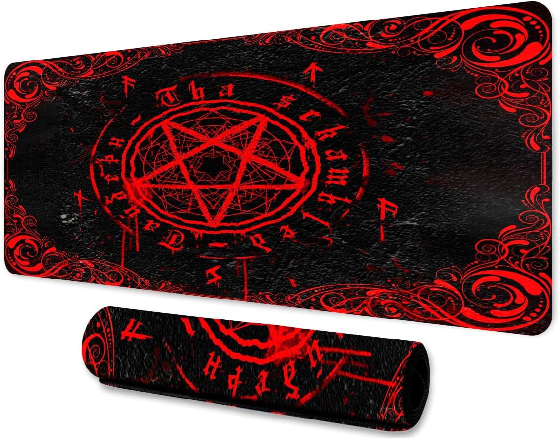 Viking Large Mousepad 31.5x11.8 Inches Mysterious Magic Ancient Rune ...