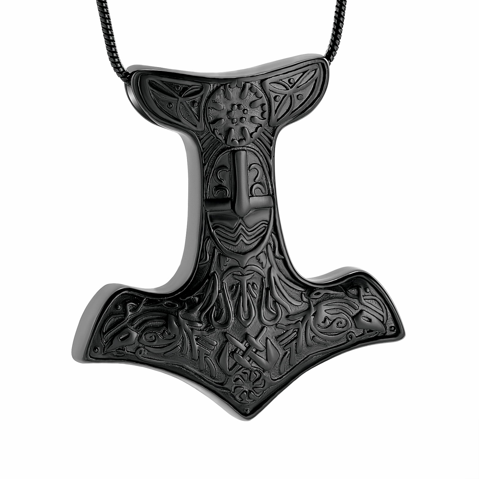 Viking Mjolnir Thor Hammer Cremation Jewelry for Ashes for Women Men ...