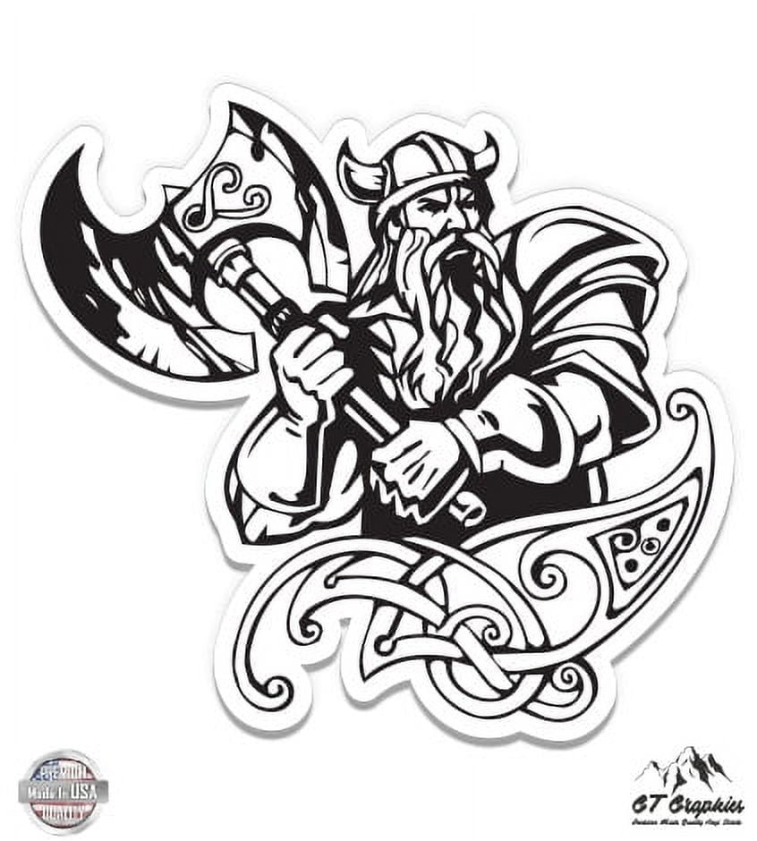 Viking Norse - 12" Vinyl Sticker Waterproof Decal - Walmart.com