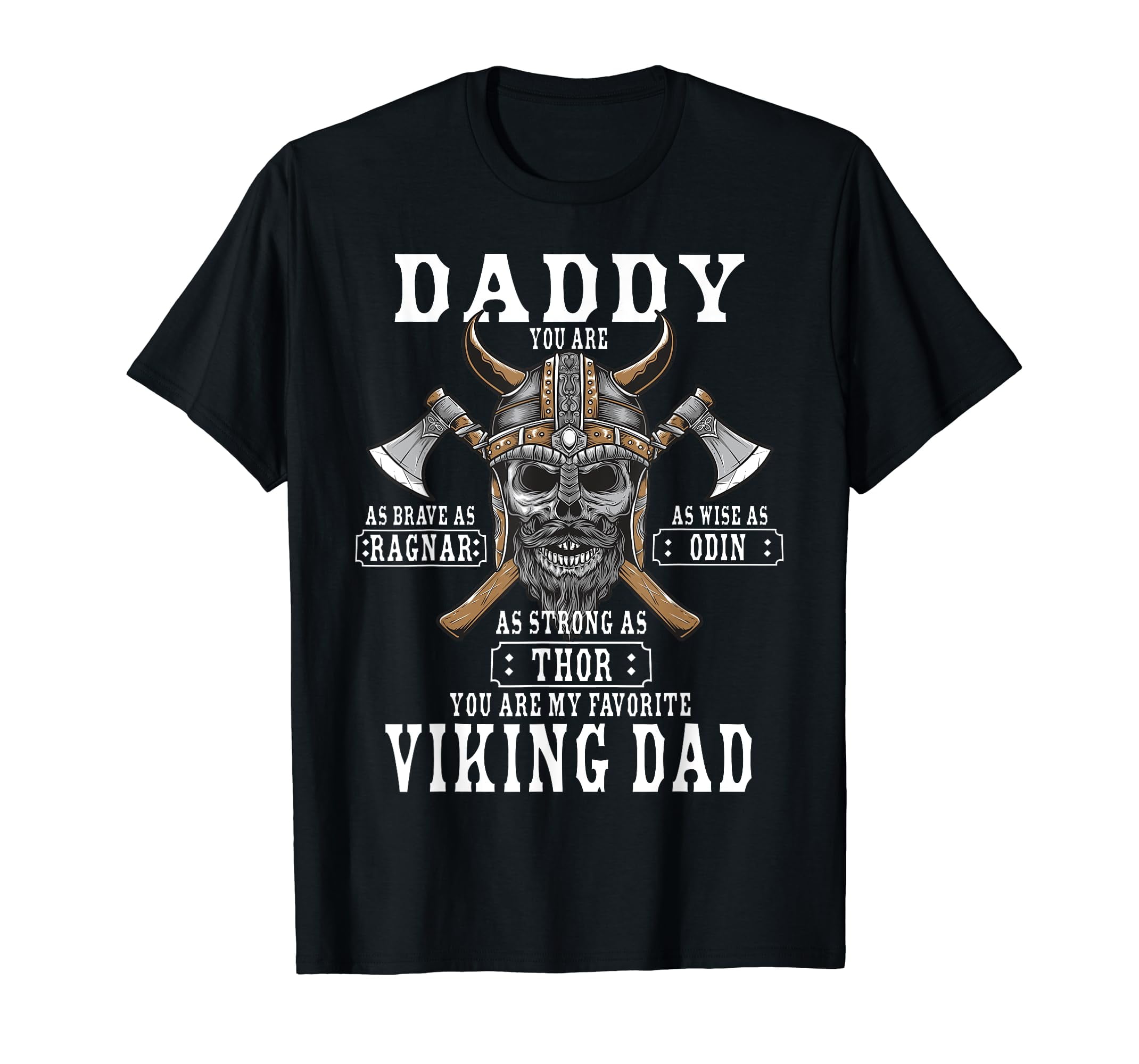 Viking Norse Mythology Husband - Best Viking Dad T-Shirt Black Tee ...