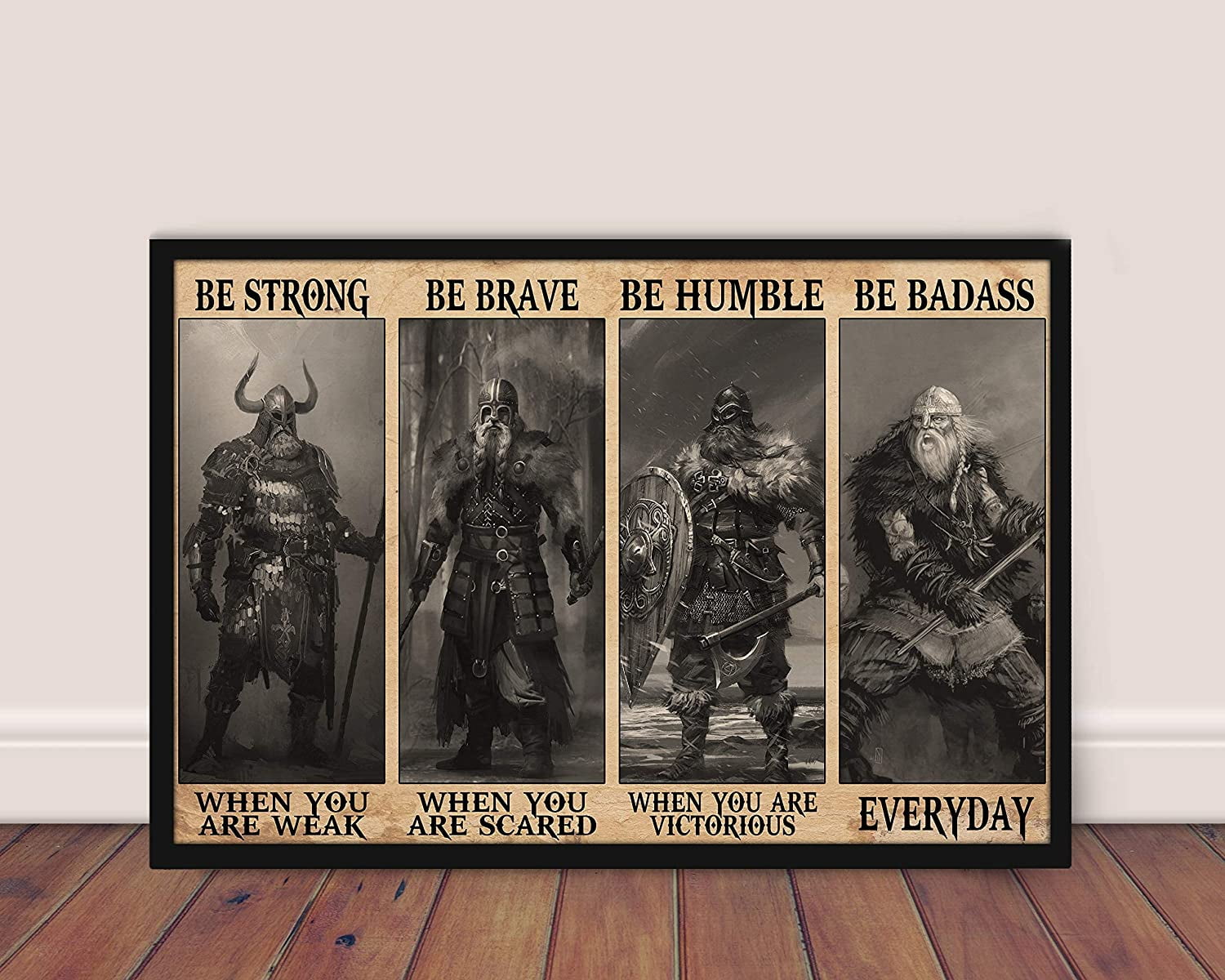 Viking Norse Mythology Poster Be Strong When You Are Weak Poster Wall ...