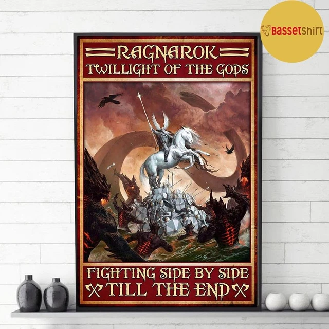 Viking Norse Mythology Ragnarok Twillight Of The Gods Poster Home Decor ...