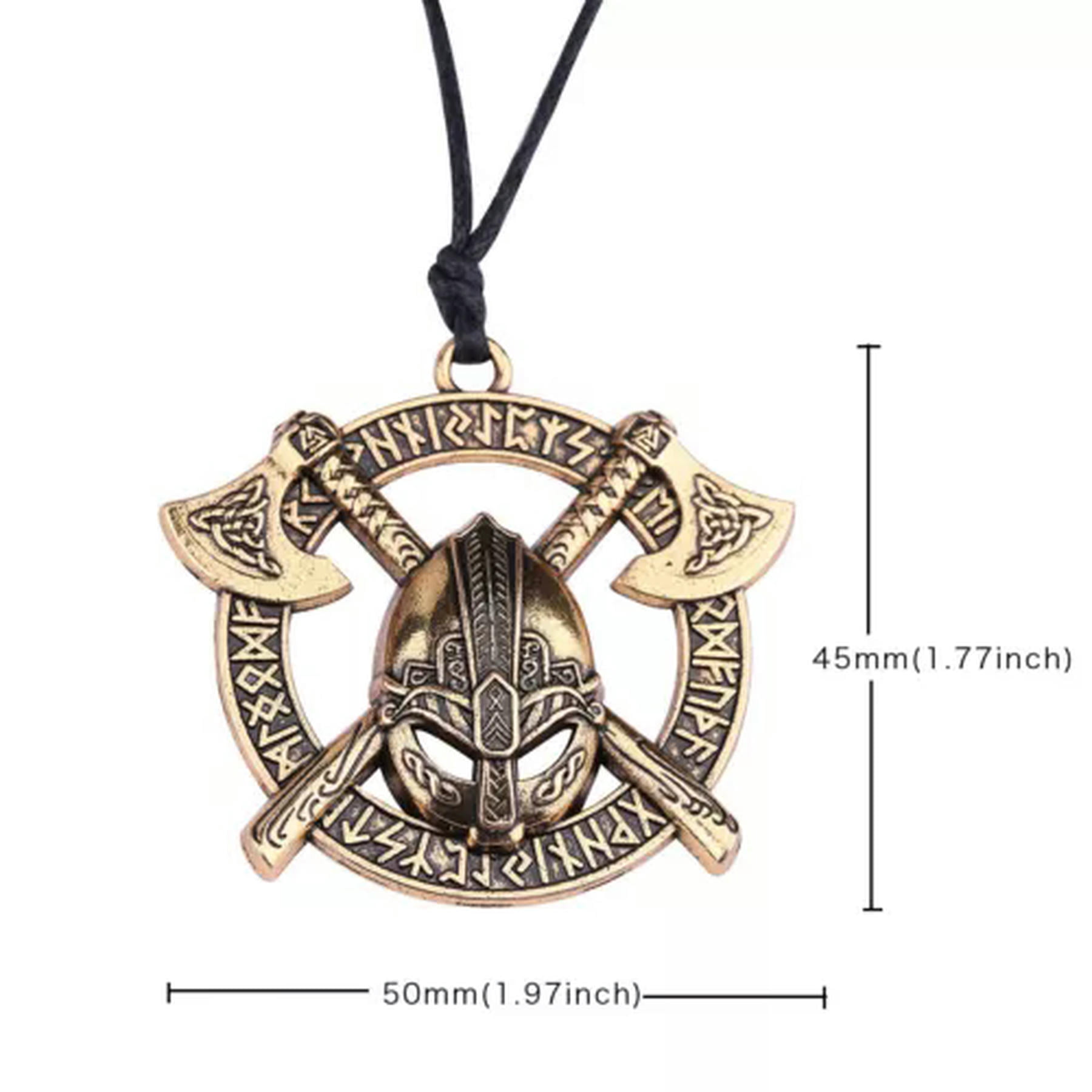 Viking Odin Raven Slavic Amulet Sword Axe Helmet Pendant Necklace ...