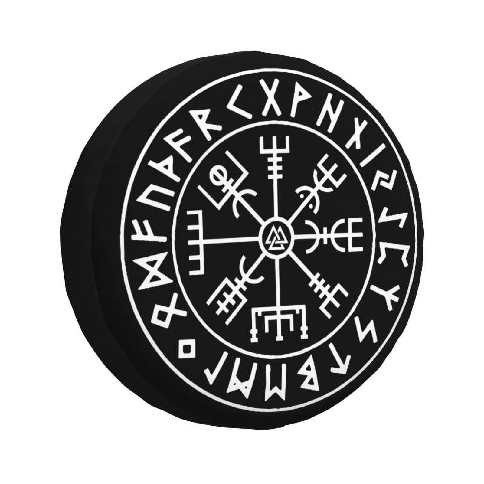 Viking Odin Valknut Runes Spare Wheel Tire Cover for Mitsubishi Pajero ...
