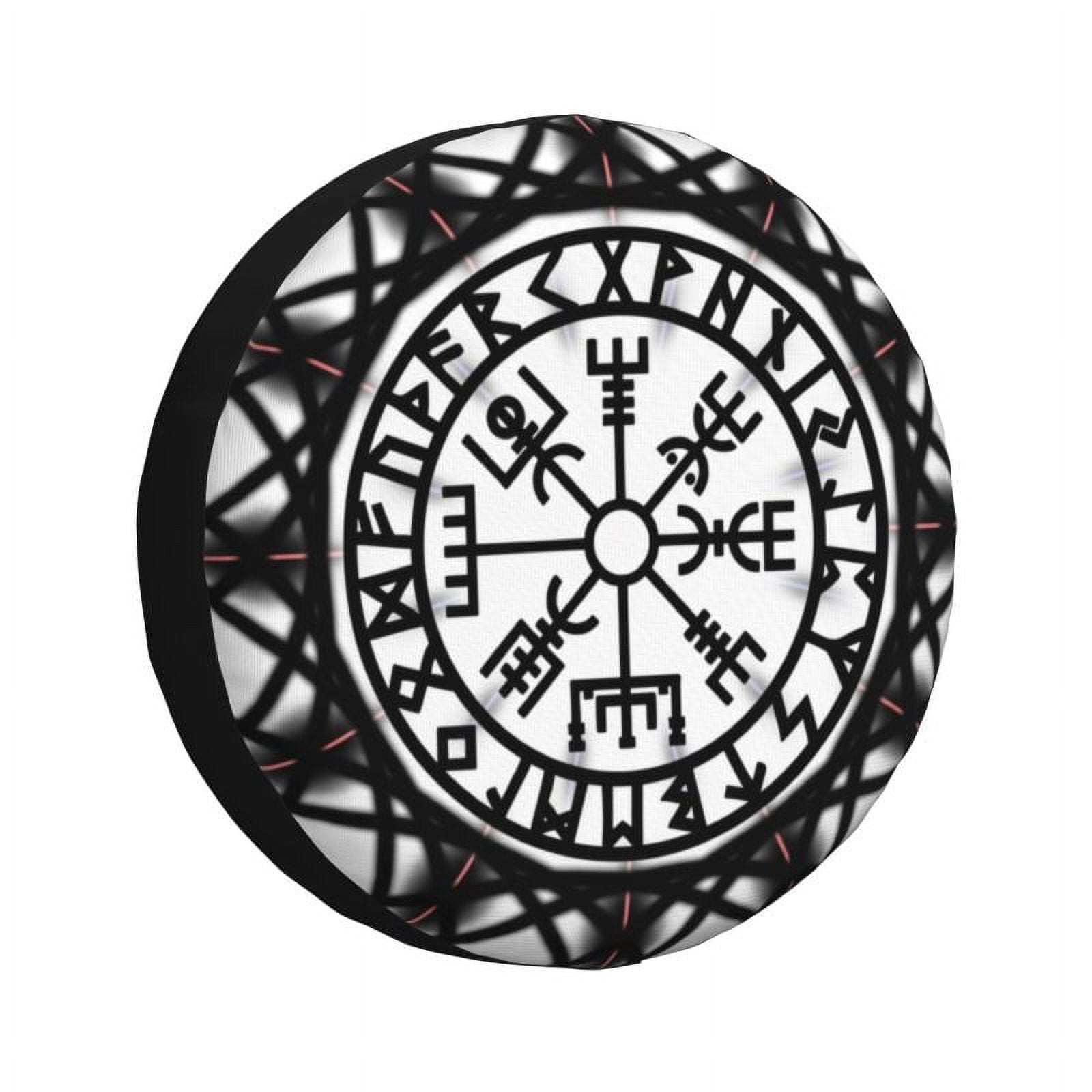 Viking Odin Valknut Runes Spare Wheel Tire Cover for Mitsubishi Pajero ...